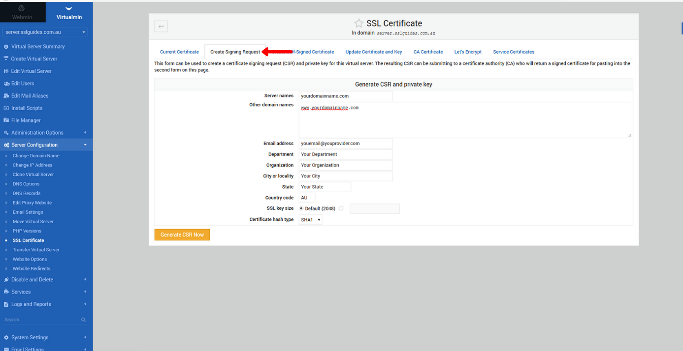 Webmin Virtualmin Ssl Configuration And Installation Guide